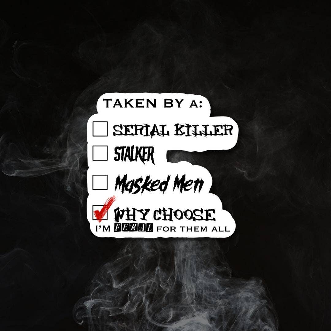 Taken By Dark Romance Edition – Vinyl Sticker – Romantique Books